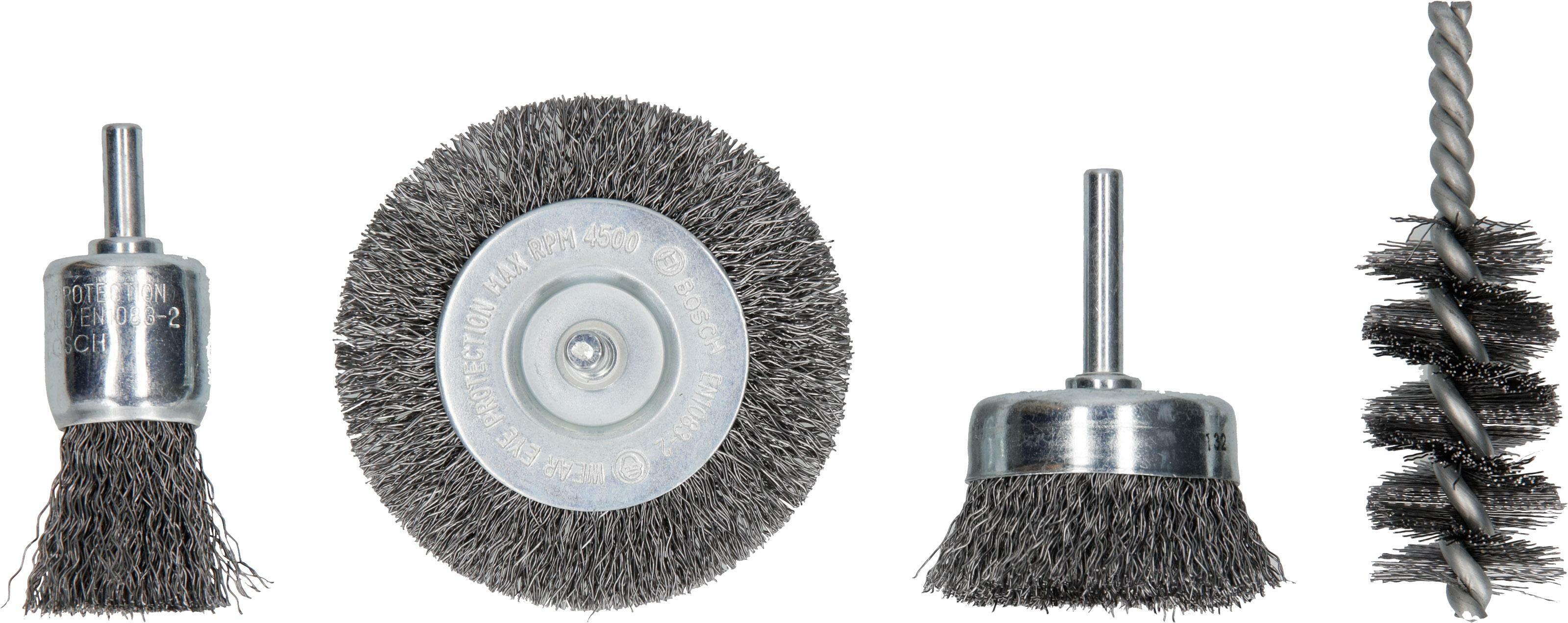BOSCH 2609256553 wire brush set 4-piece | Klium