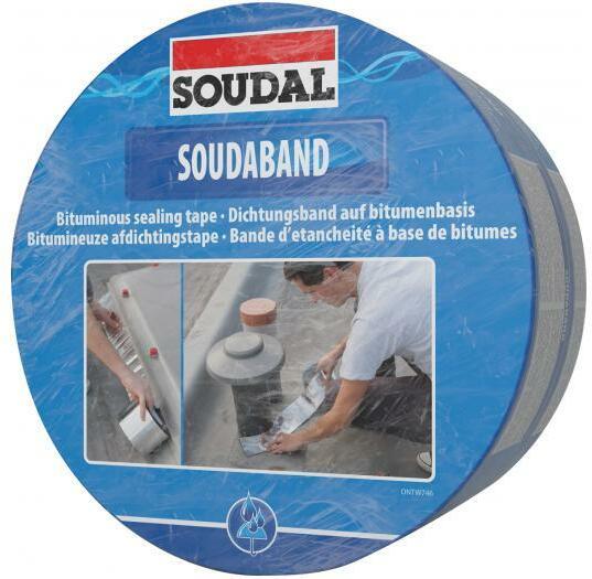 SOUDAL Soudaband self-adhesive aluminium sealing tape grey 7.5cm 10m ...