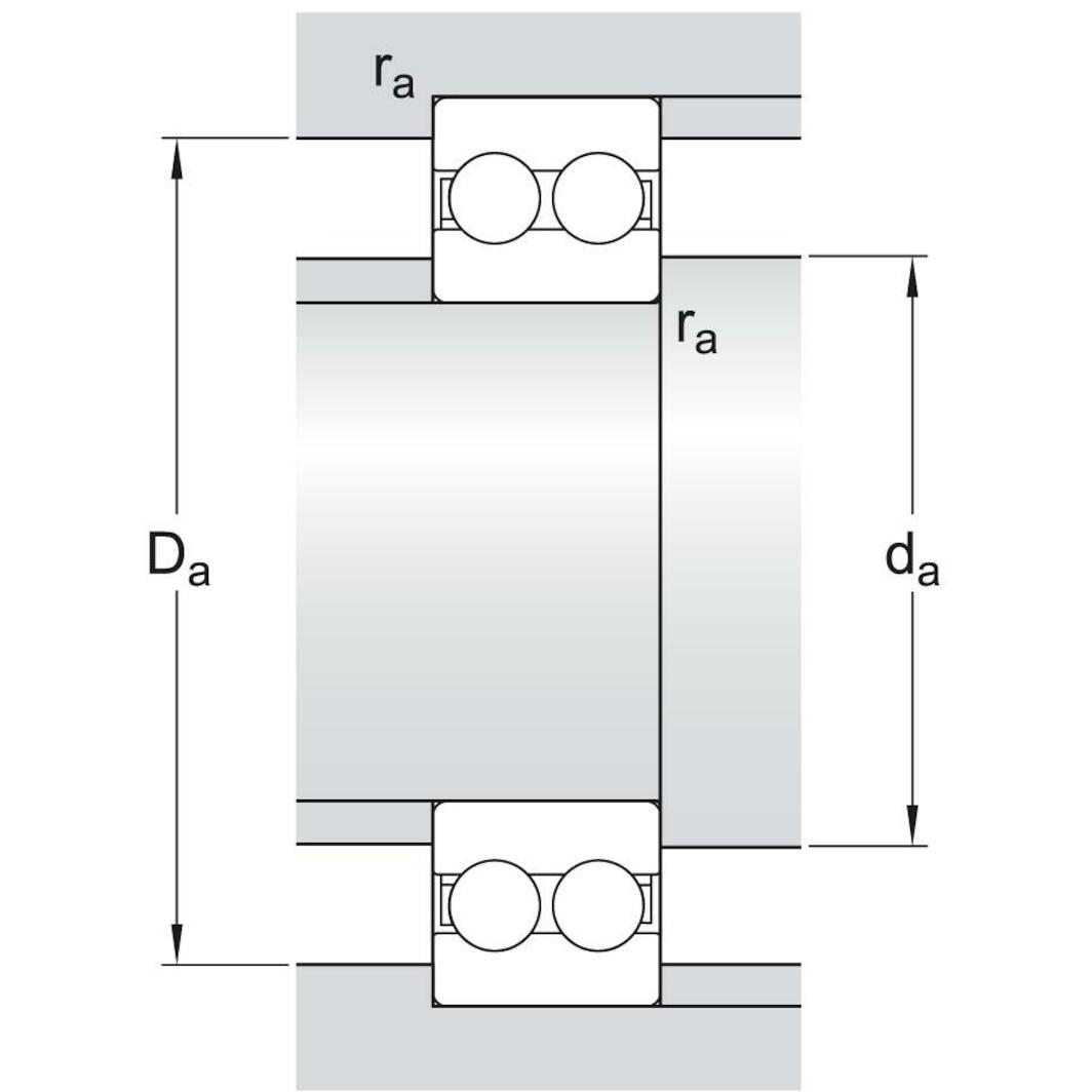 SKF 4208 ATN9 double-row groove ball bearing cylindrical 40x80x23 mm ...