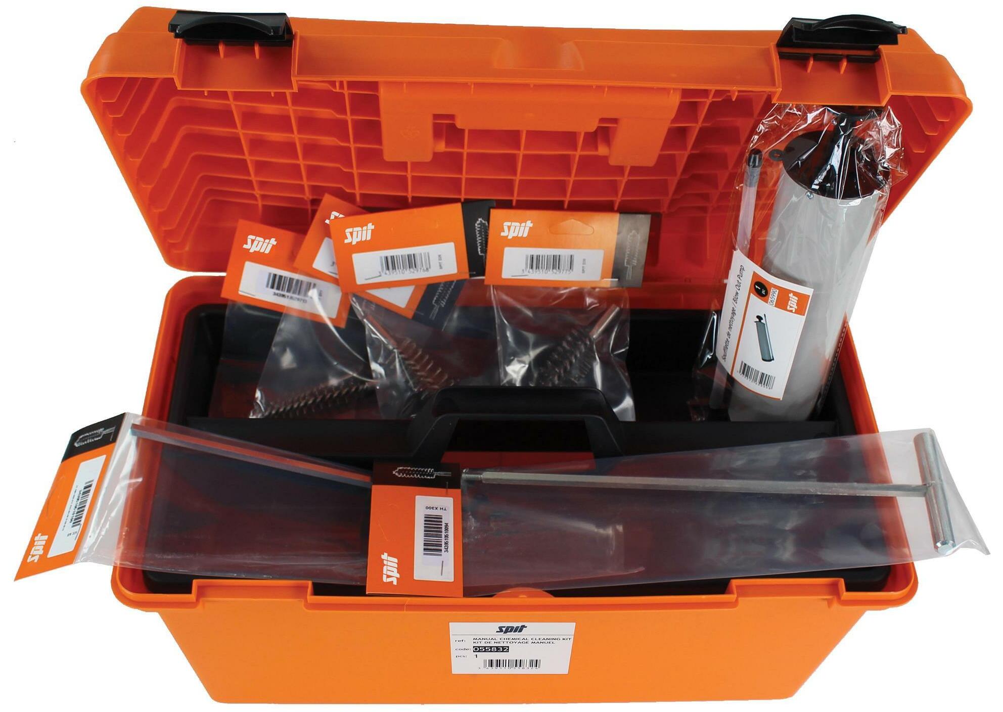 SPIT 055832 cleaning kit for chemical anchor in case | Klium