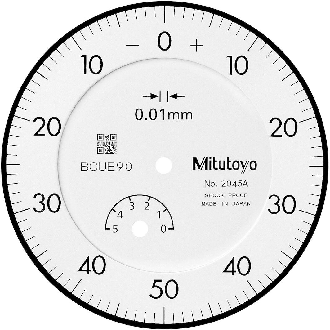 MITUTOYO 2045A dial indicator with fixture, ISO version, 5mm, 0.01mm ...