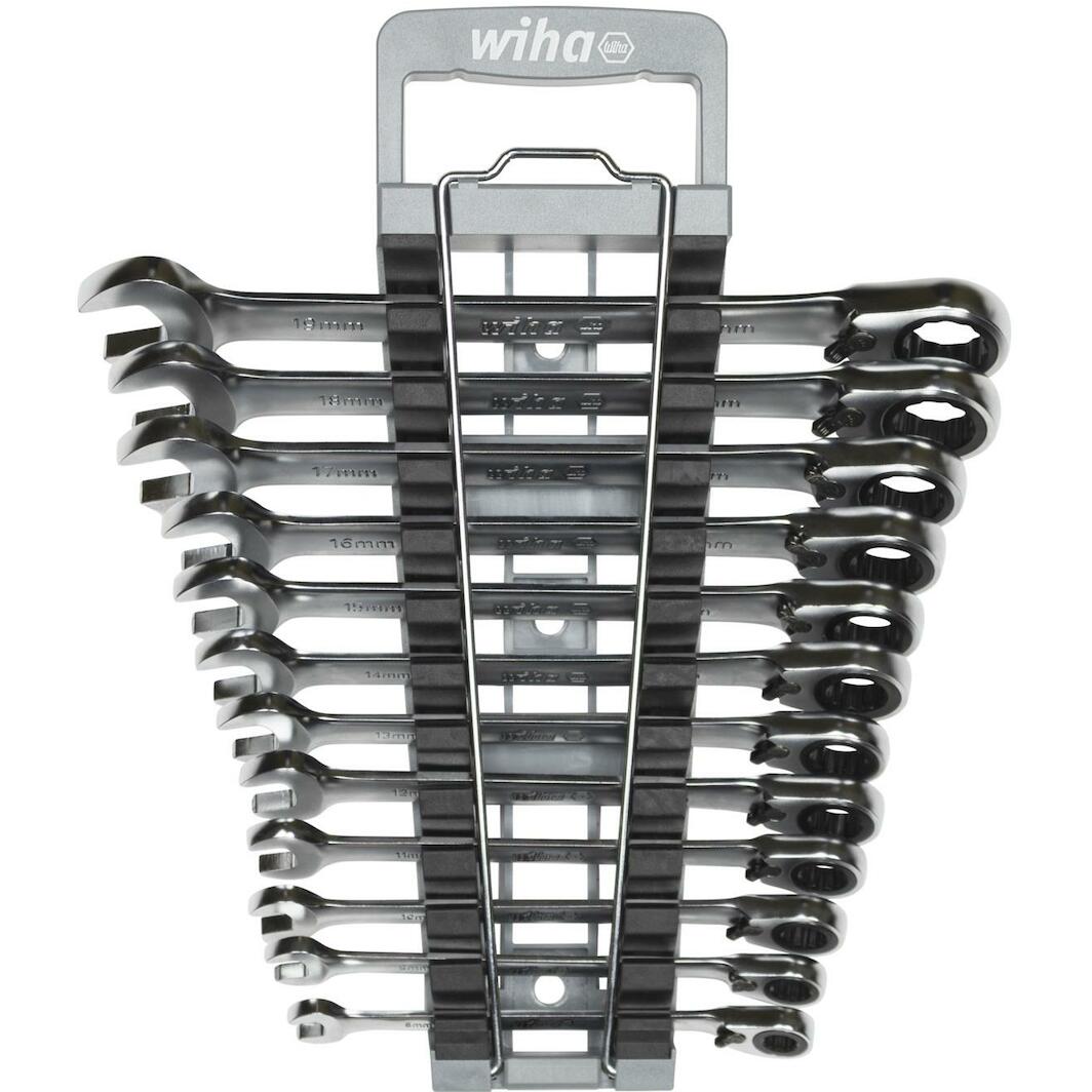 WIHA 303190 ratchet spanner set 13-piece switchable incl. holder ...