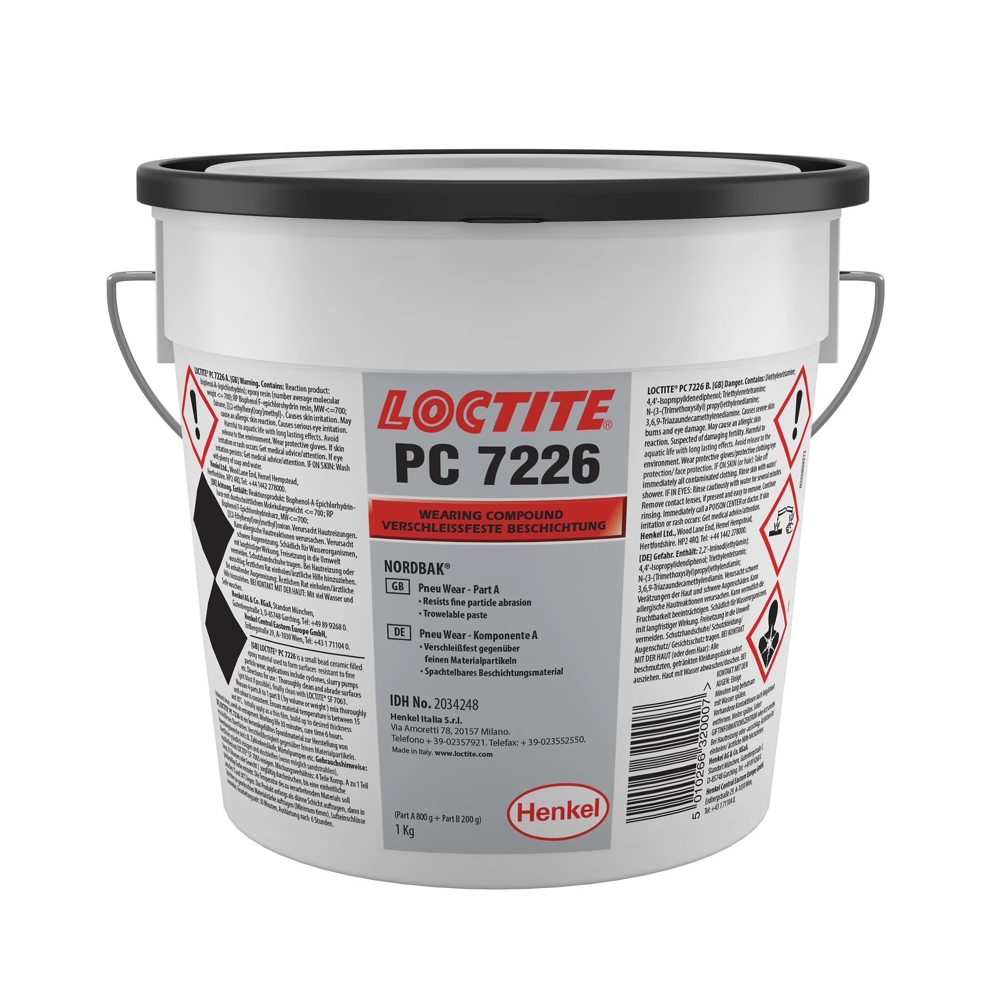 LOCTITE PC 7226 epoxy surface coating grey (1 kg bucket) - 2973887 | Klium