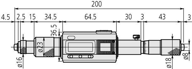 MITUTOYO 339-302 Digimatic spear micrometer - 200-2000mm | Klium