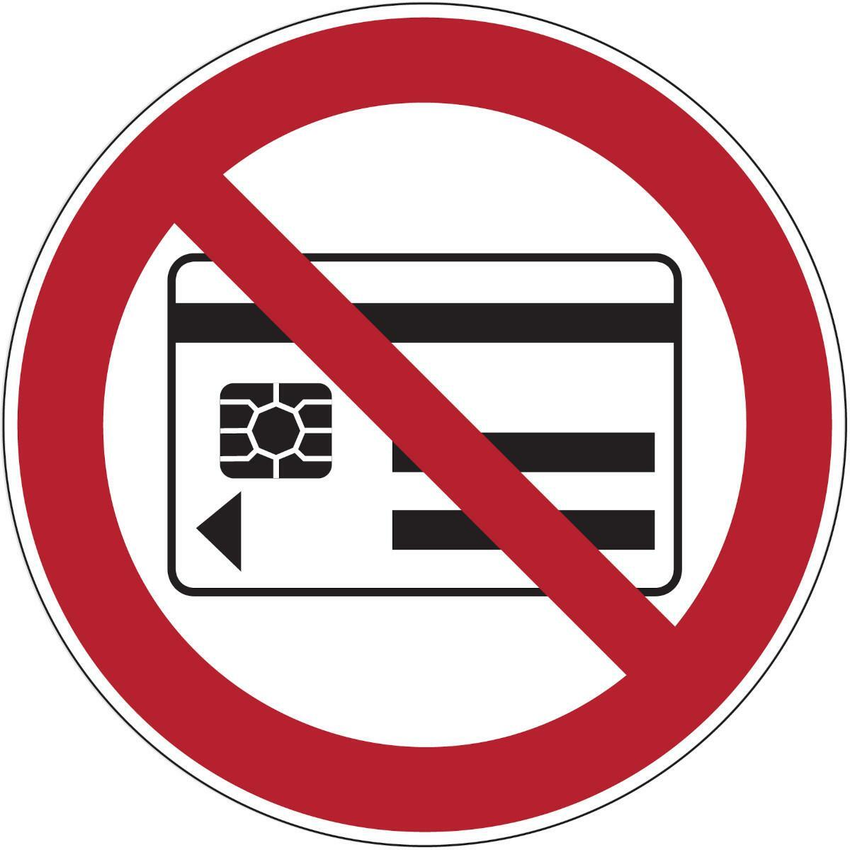 BRADY 241031 pictogramme d'interdiction - carte magnétique interdite ...