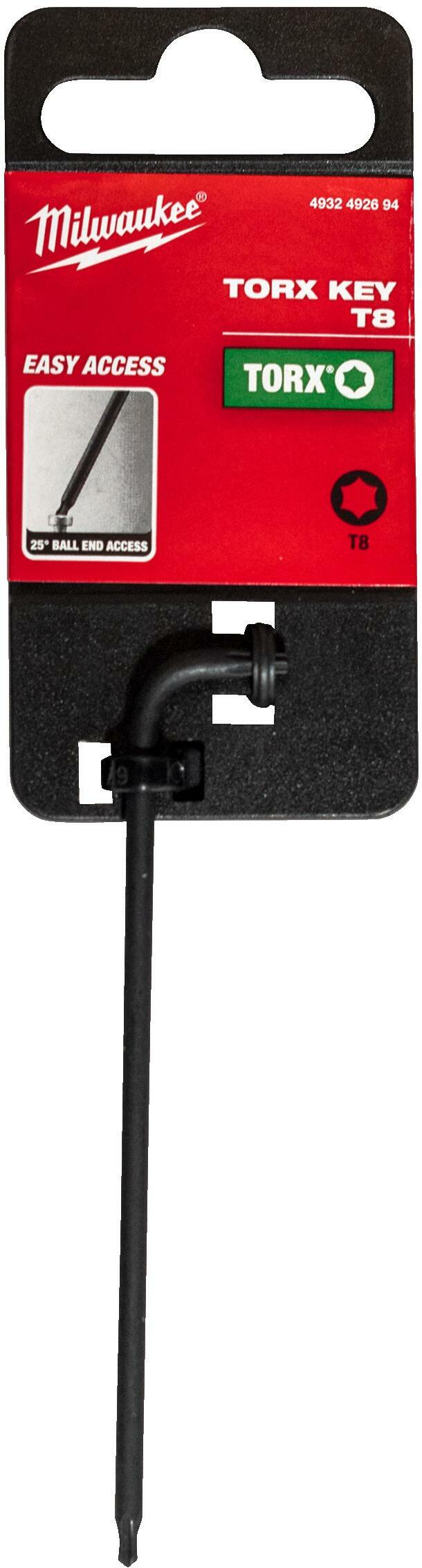MILWAUKEE 4932492694 L-shaped Torx spanner T8 | Klium