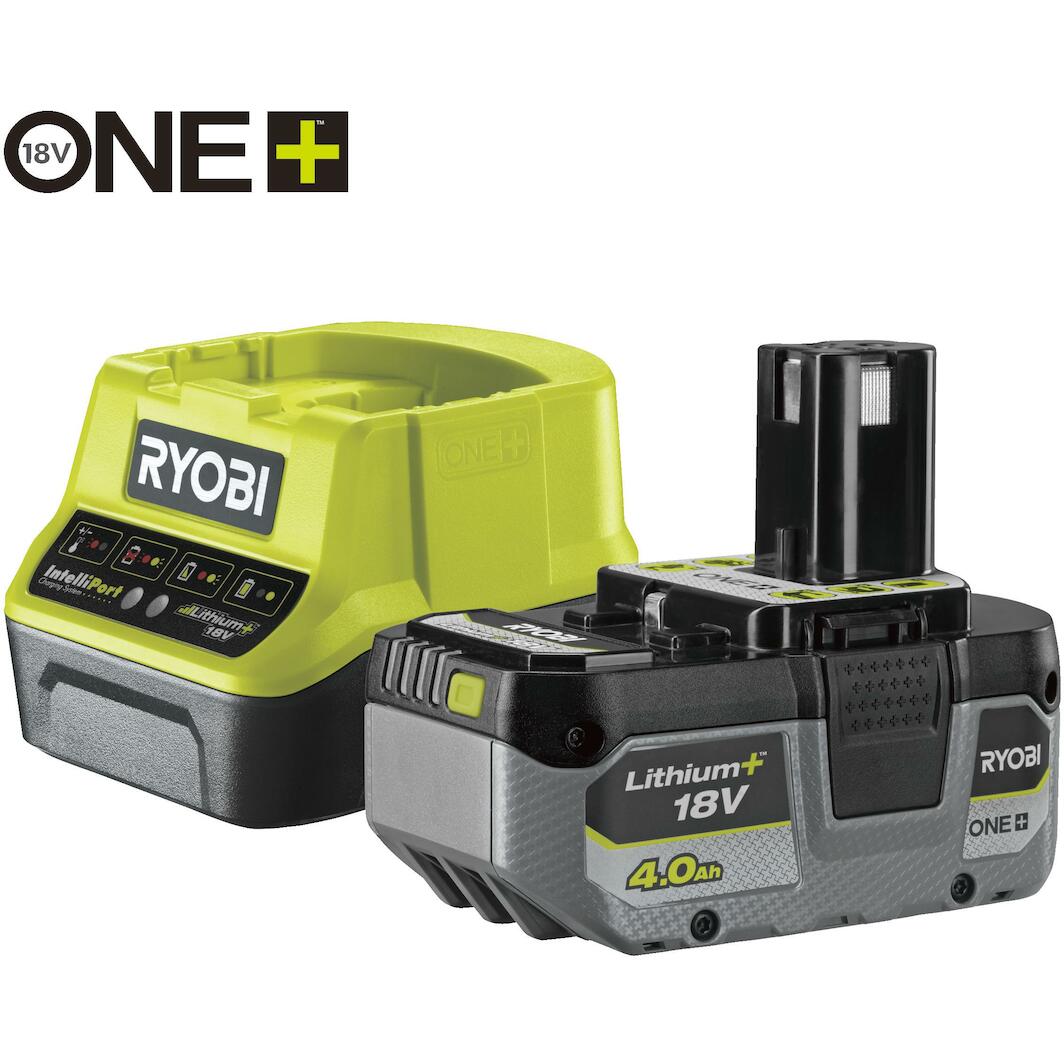 RYOBI RC18120-140X 18V ONE+ 1x 4.0Ah Lithium+ battery and charger ...