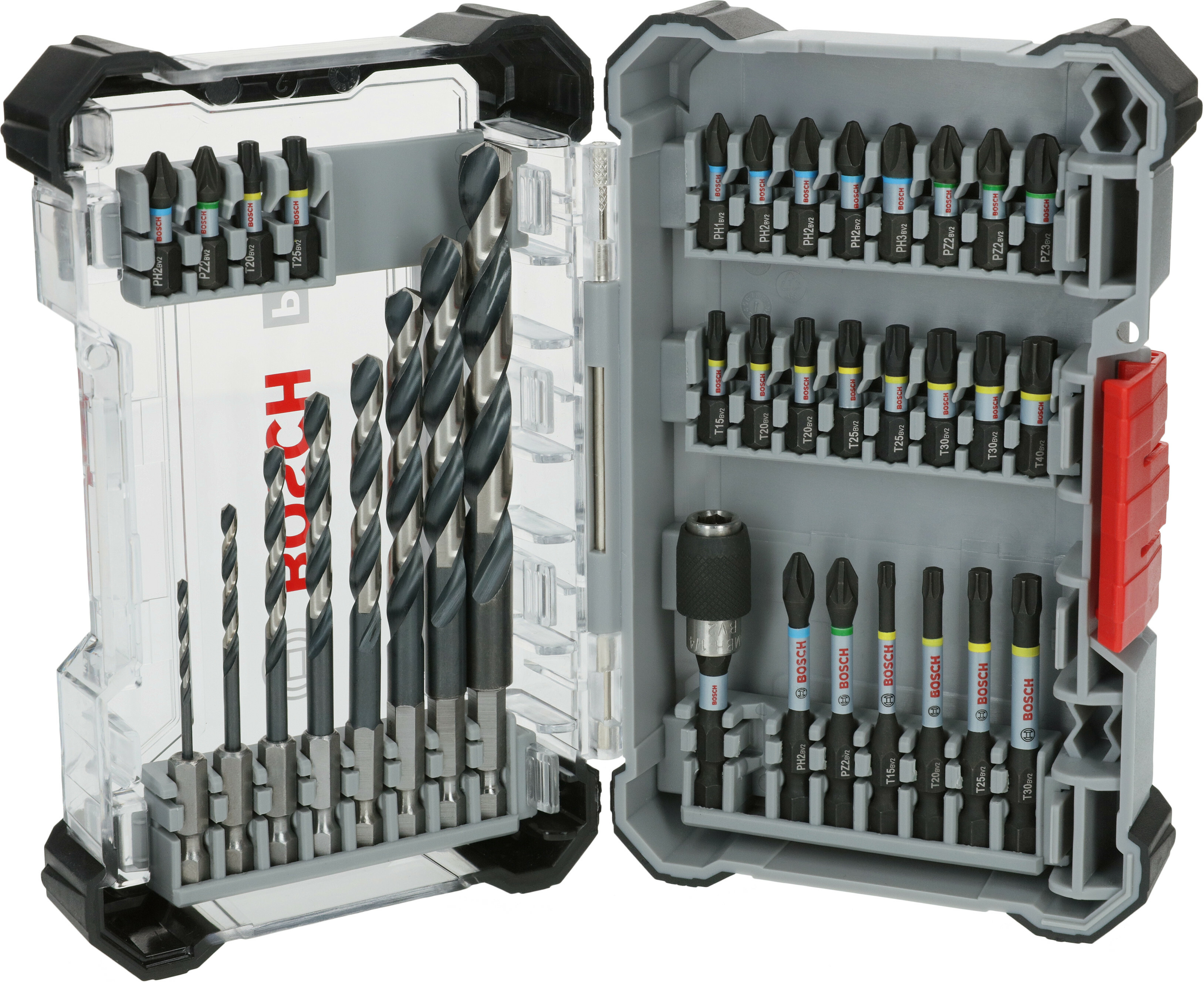 BOSCH 2608521U81 PRO Impact screw bit and metal drill bit set 35-piece ...