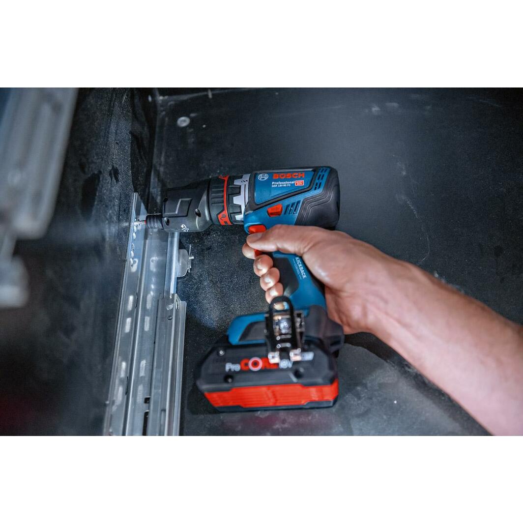 BOSCH GSR 18V-90 FC cordless impact drill with attachments in L-Boxx ...