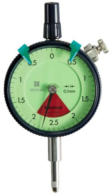 Mitutoyo 2928ab Dial Gauge With Flat Back Iso Version Single Rotation