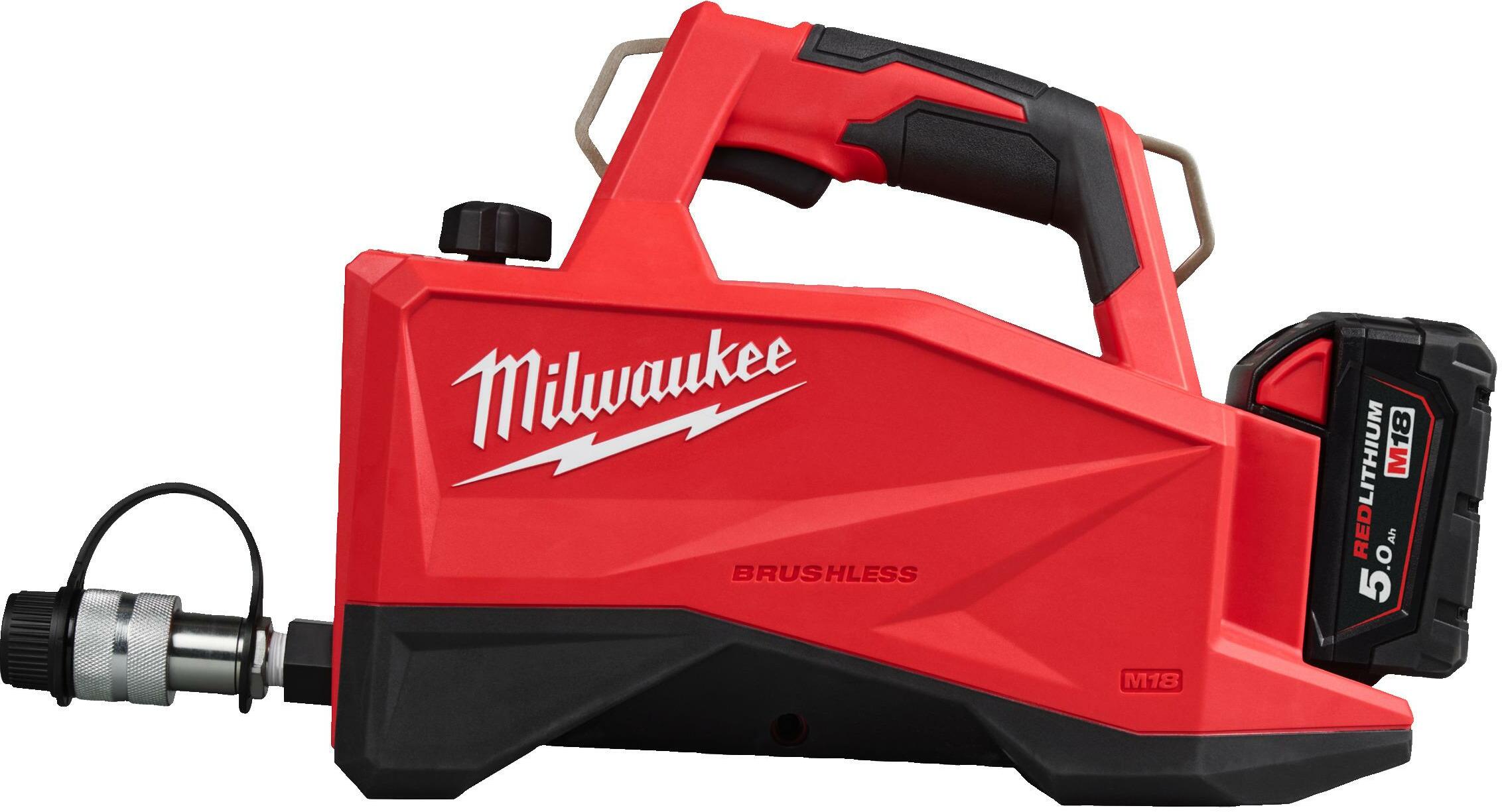 MILWAUKEE M18 HMP700-501 hydraulic mini battery pump 700 bar (1x 5.0Ah ...