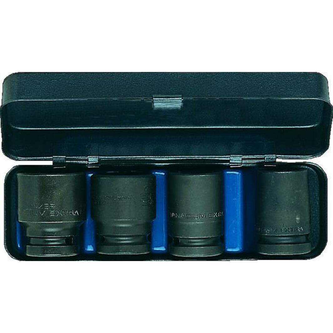 BAHCO K7801VM/S4 impact socket set 1/2" hexagonal metric in case 4 ...