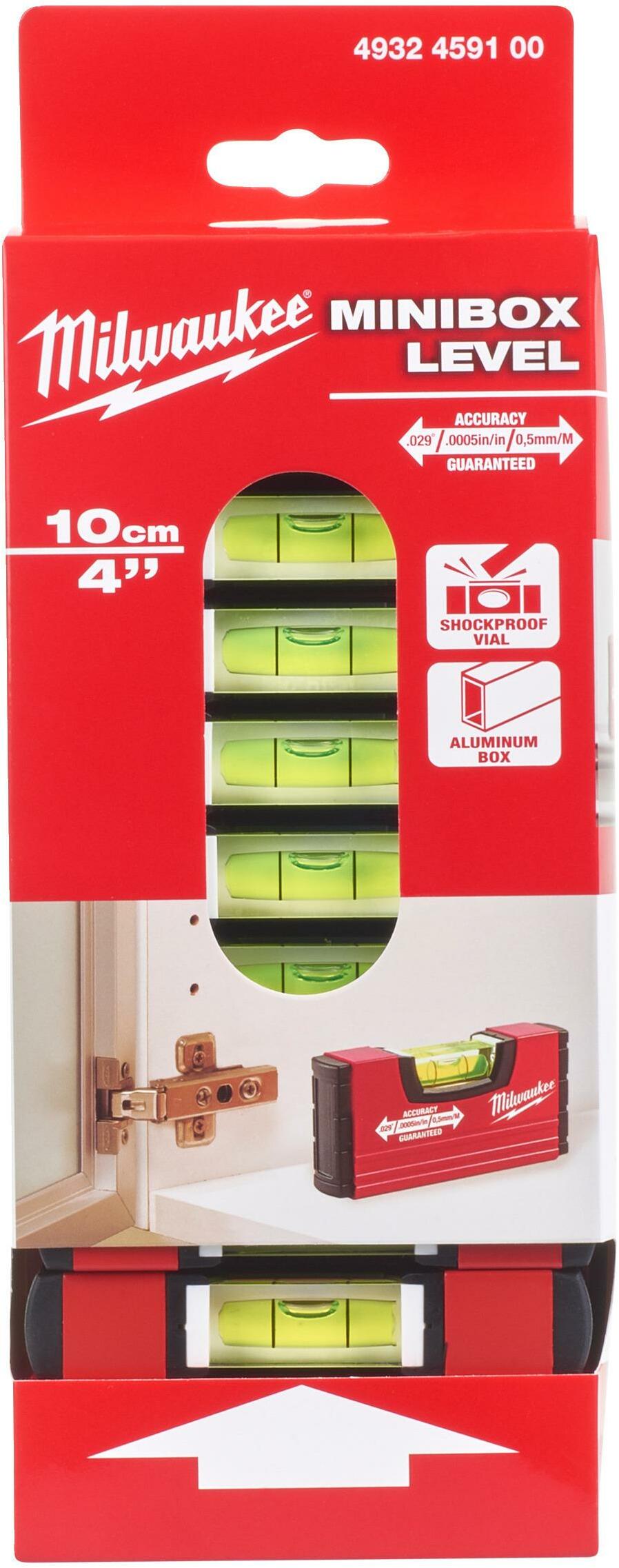 MILWAUKEE 4932459100 MINIBOX spirit level (10 cm) | Klium