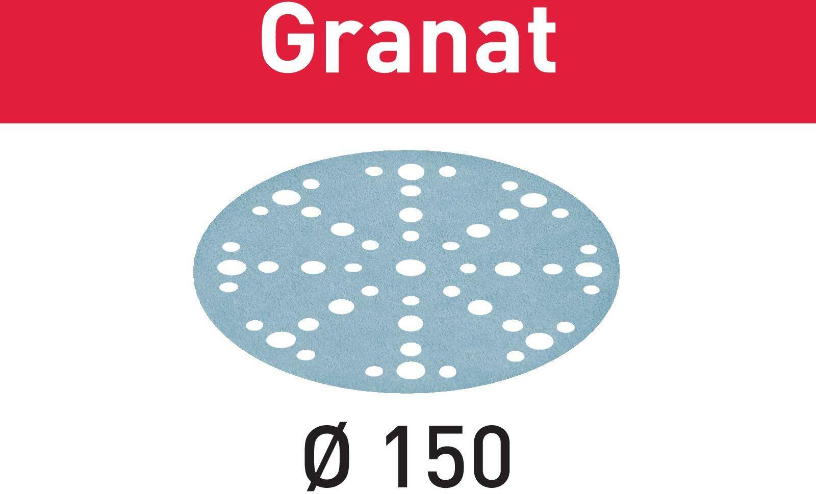 FESTOOL STF D150/48 P60 GR/50 Granat sanding paper (50 pcs) - 575161 ...
