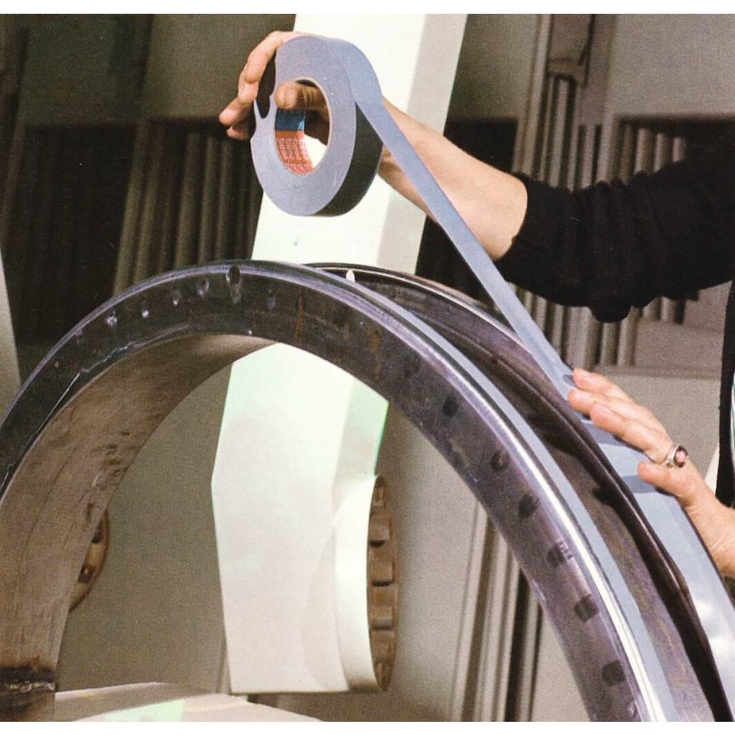 TESA 4657 temperature-resistant acrylic-coated textile tape grey 19mm x ...