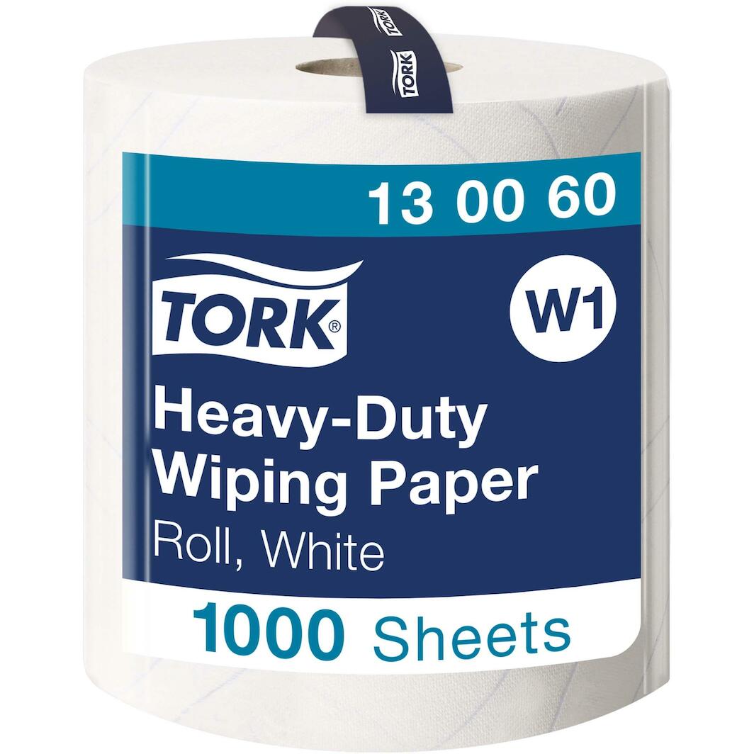 TORK 130060 heavy-duty cleaning paper 2-ply 34x36.9cm W1 (1000 pcs ...