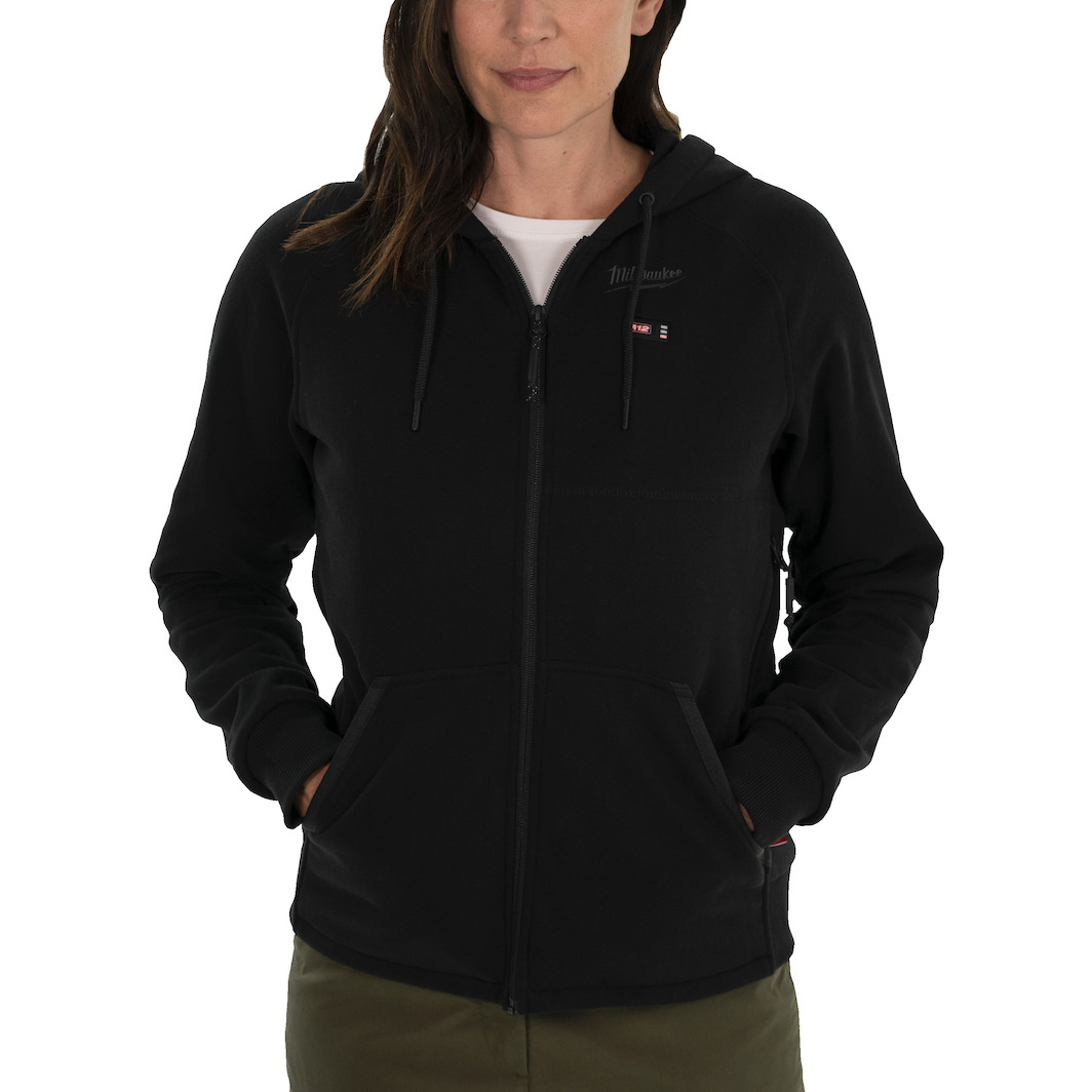 MILWAUKEE M12 HHLBL1-0 sweat à capuche chauffant pour femmes noir ...