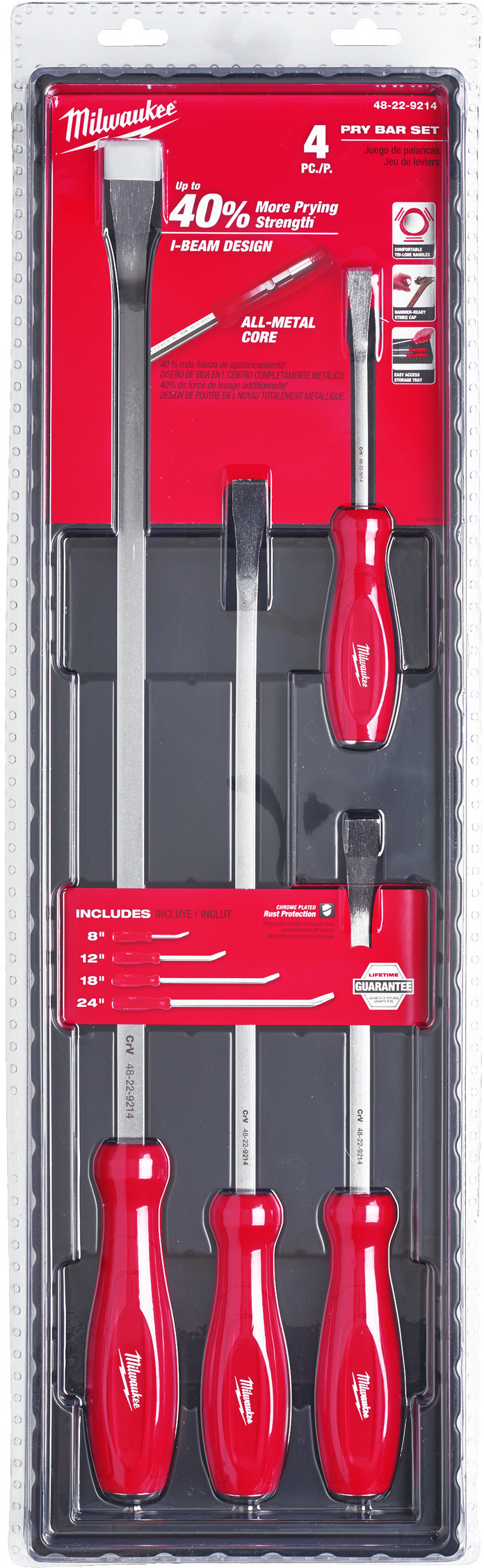 MILWAUKEE 48229214 crowbar set 4-piece | Klium