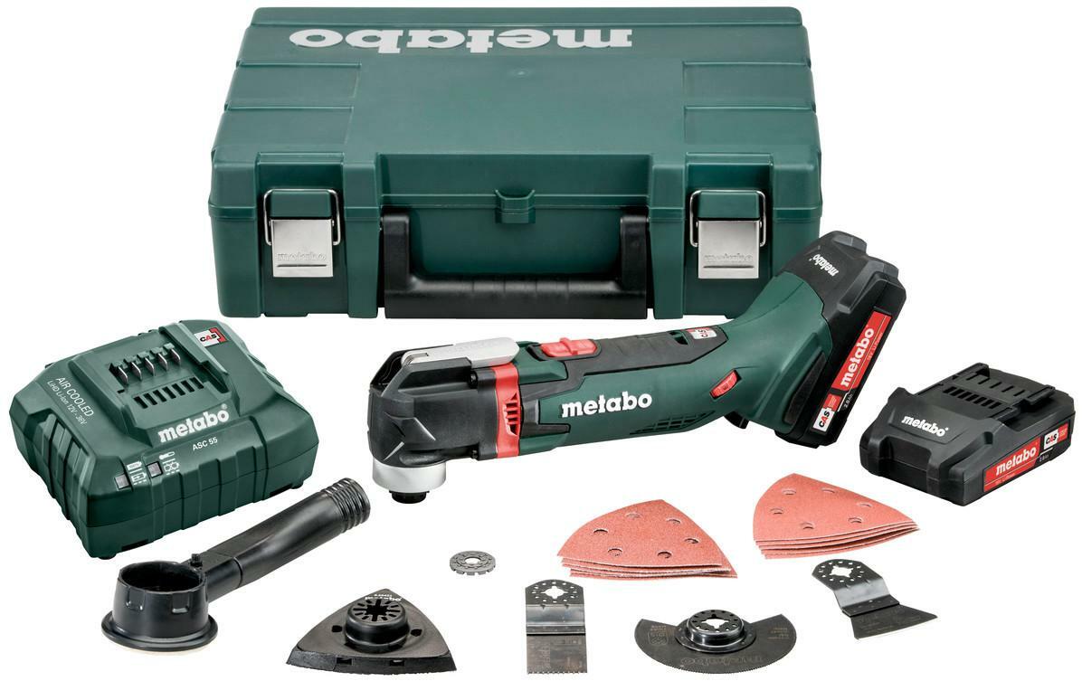 METABO MT 18 LTX COMPACT cordless multitool in metaBOX 145 L (2 x 2.0Ah ...