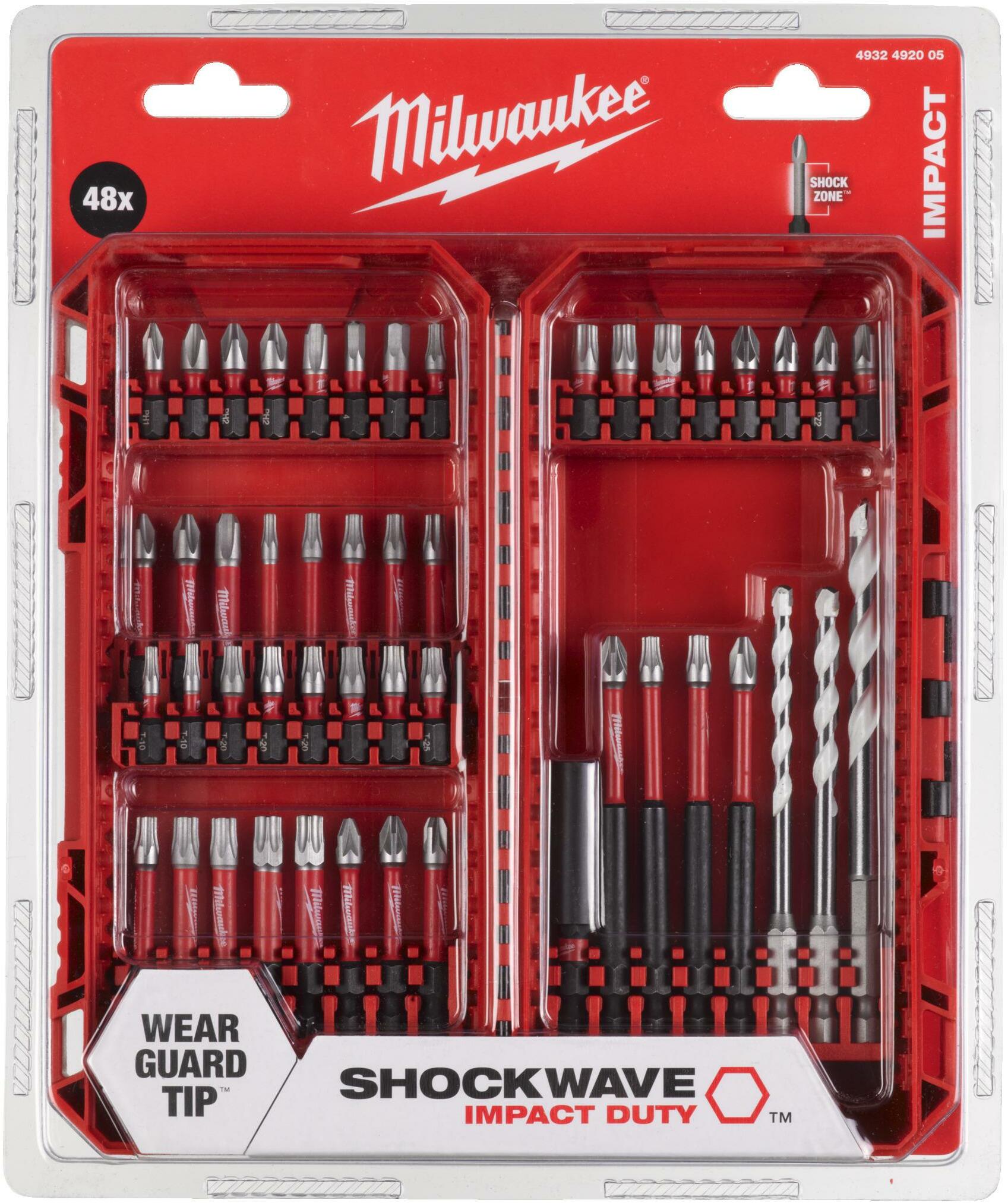 MILWAUKEE 4932492005 Shockwave Impact Duty bit set 48-piece | Klium