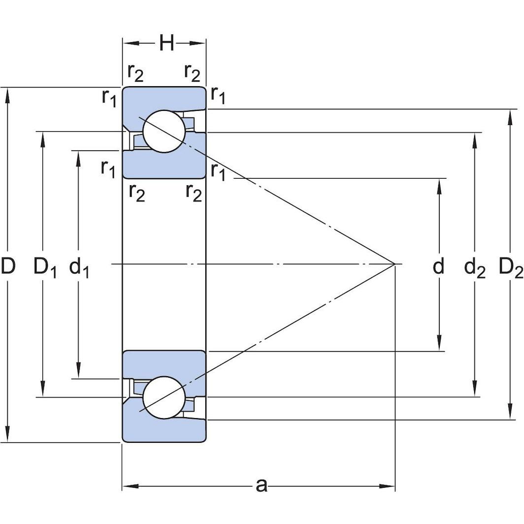 SKF BSD 2562 CGA super-precision single-row angular contact ball ...