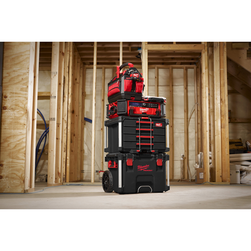 MILWAUKEE 4932493189 PACKOUT tool case with four drawers | Klium