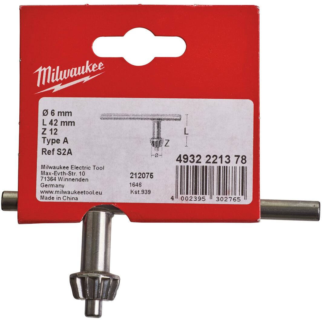 MILWAUKEE 4932221378 drill chuck spanner type A - S2A | Klium