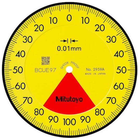 Mitutoyo 2959ab Dial With Flat Back Iso Version Single Revolution