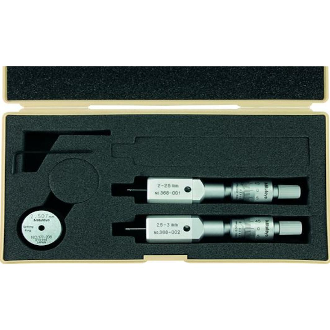 MITUTOYO 368-906 inner screw gauge set with 2-point measurement 2-3mm 2 ...