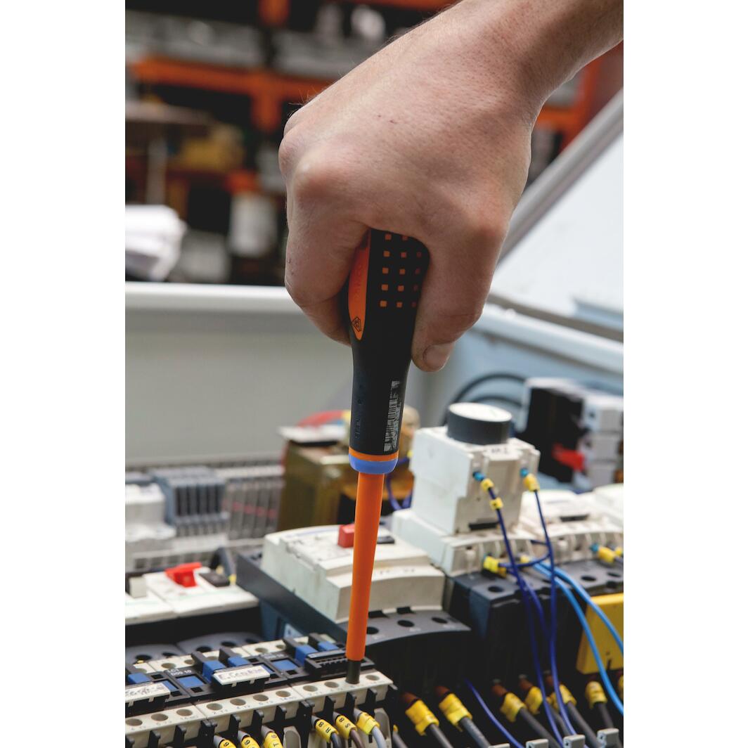 BAHCO BE-8720S screwdriver ERGO insulated VDE with three-component grip ...