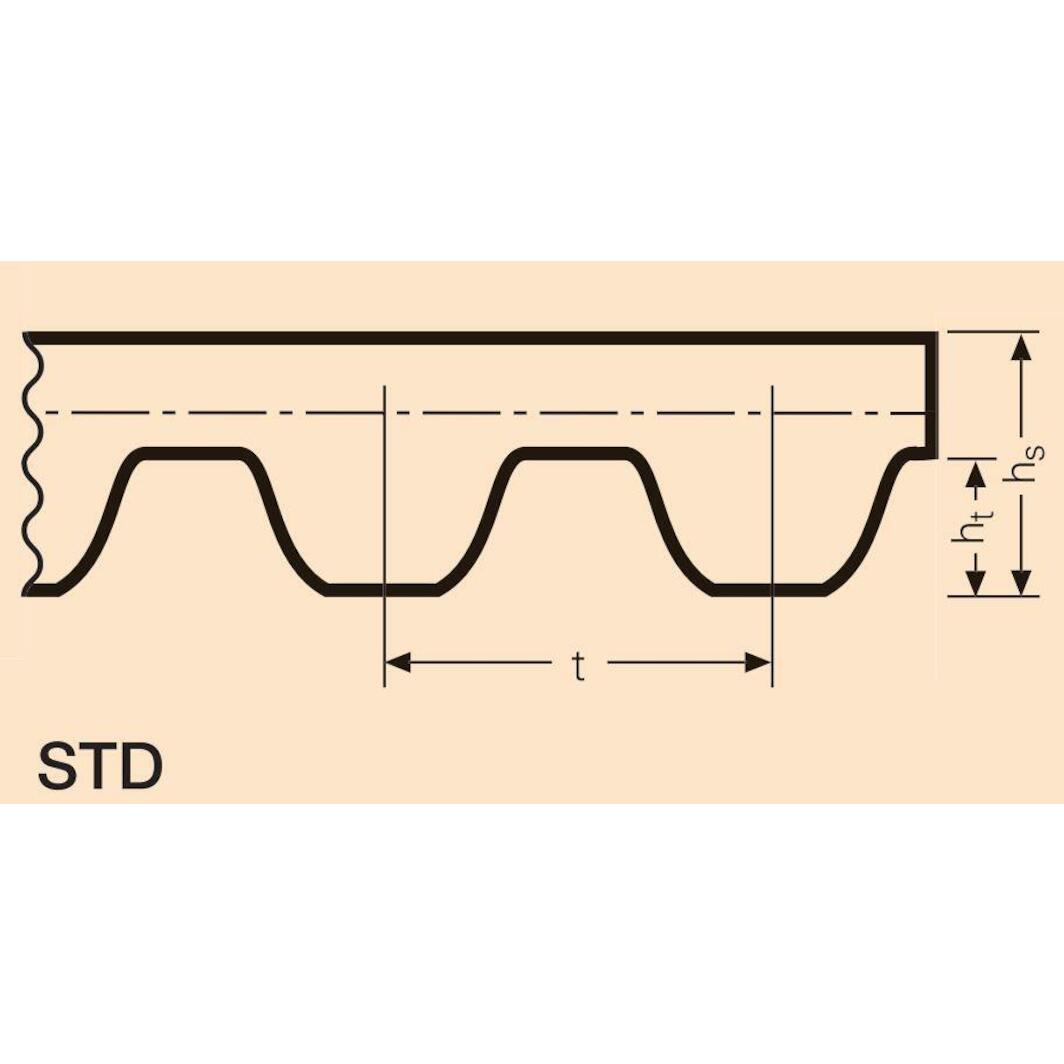 CONTI STD 1000 S8M 20 CXP Conti Synchroforce CXP timing belt ...