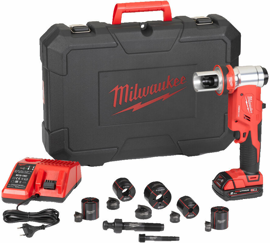 MILWAUKEE M18 HKP-201CA FORCE LOGIC hydraulic cordless punch press in ...