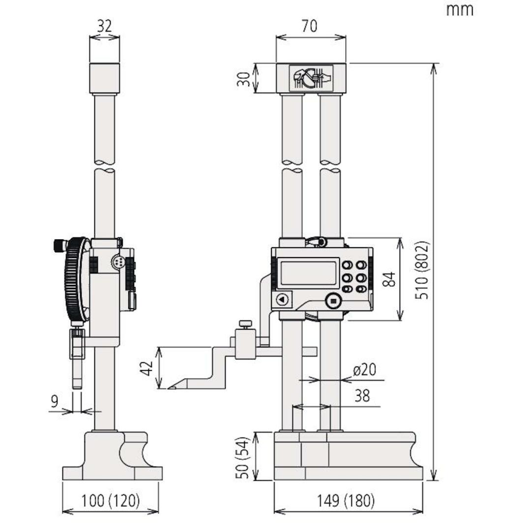 MITUTOYO 192-664-10 Digimatic double-column height gauge - 0-600mm with ...