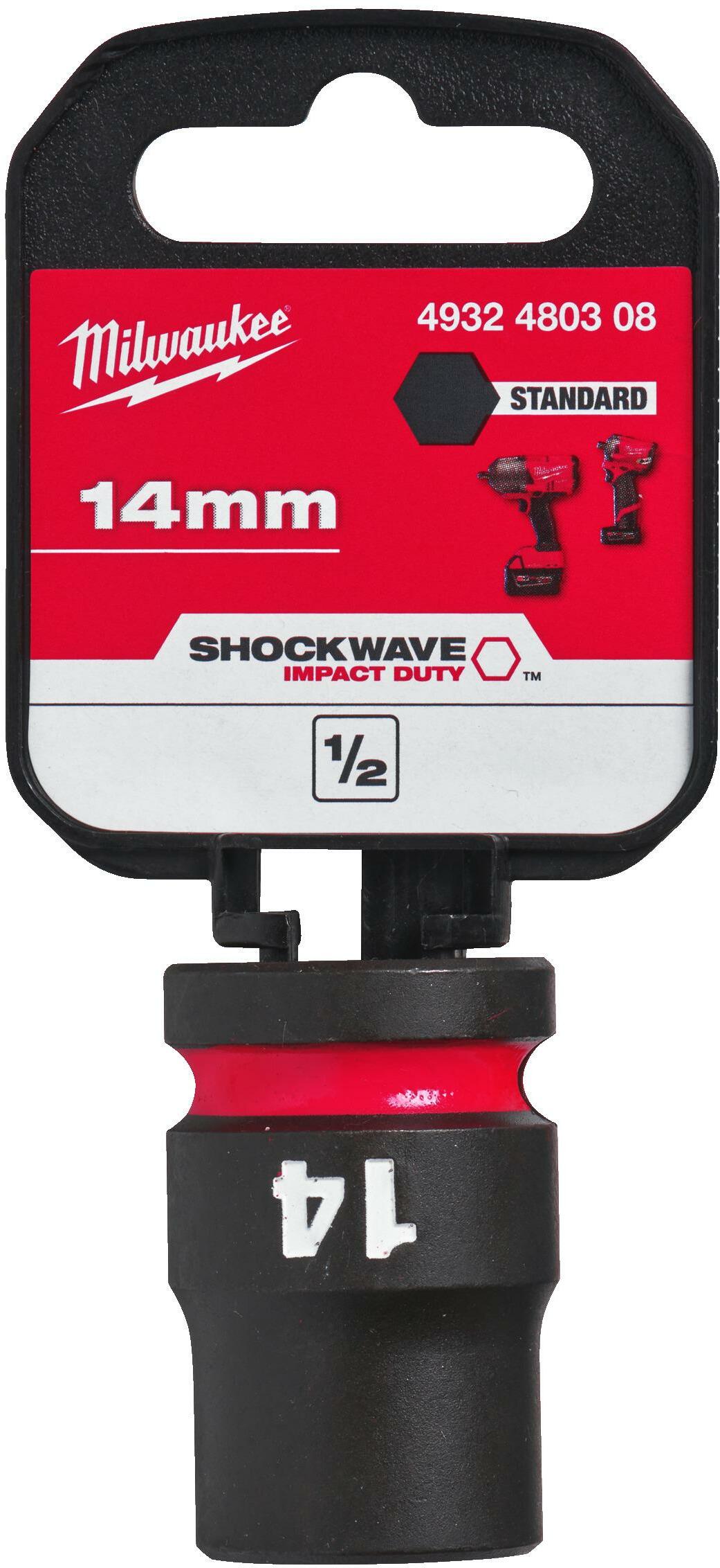 MILWAUKEE 4932480308 SHOCKWAVE IMPACT DUTY 1/2" impact-resistant short ...