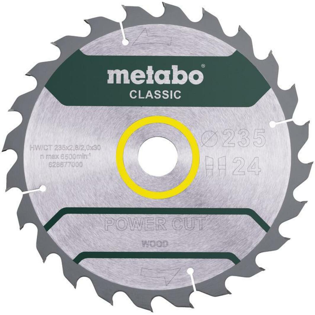 METABO 628677000 saw blade "power cut wood - classic", 235x30, Z24 WZ ...