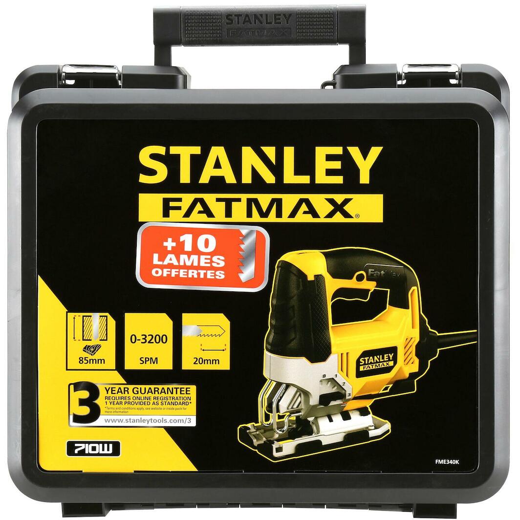 STANLEY FATMAX FME340K-QS pendulum jigsaw 710W in case - FME340K-QS | Klium