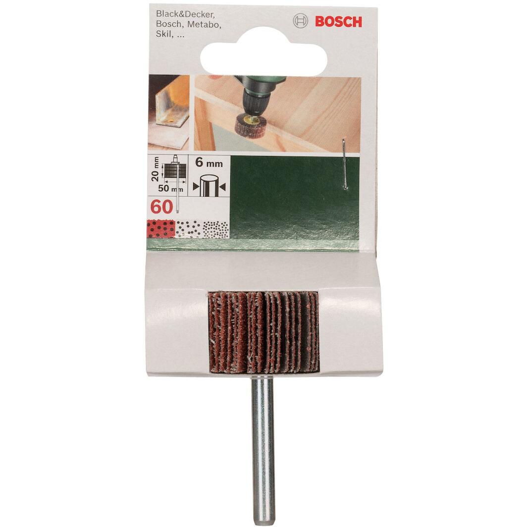 BOSCH 2609256282 flap disc for drills cylindrical 50x20 mm grit 60 | Klium