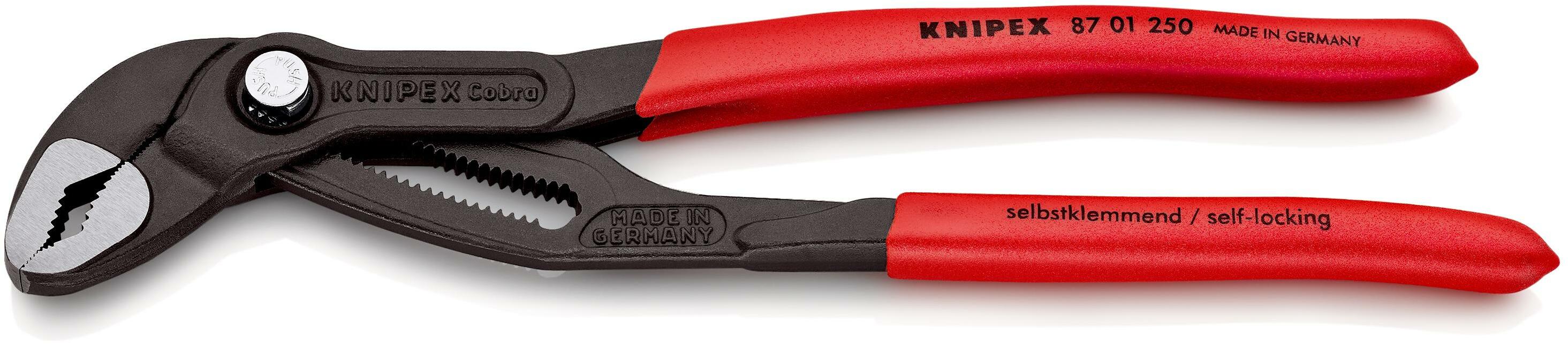 KNIPEX 87 01 250 Cobra High-tech water pump pliers with non-slip ...