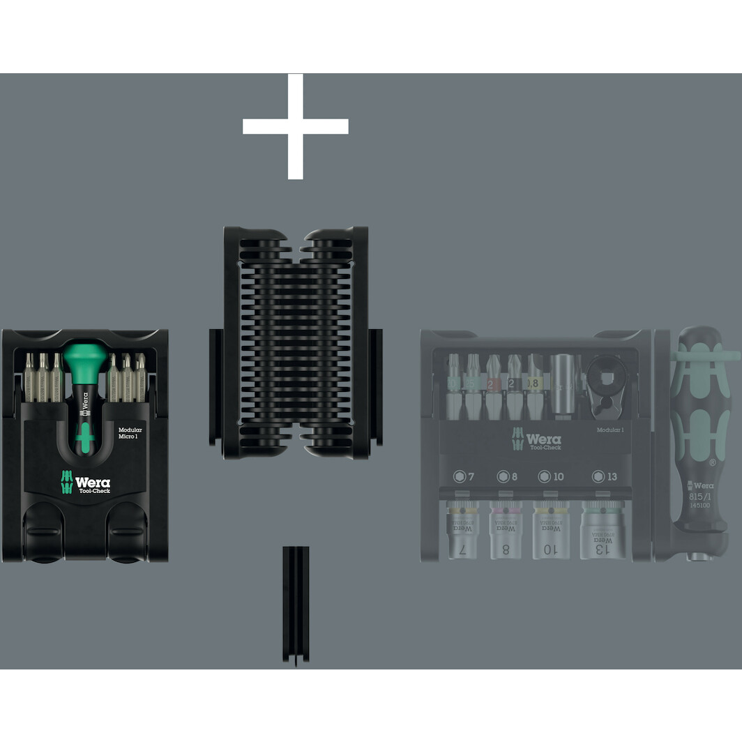WERA Tool-Check Modular Micro 1 tool set, 21-piece - 05049002001 | Klium