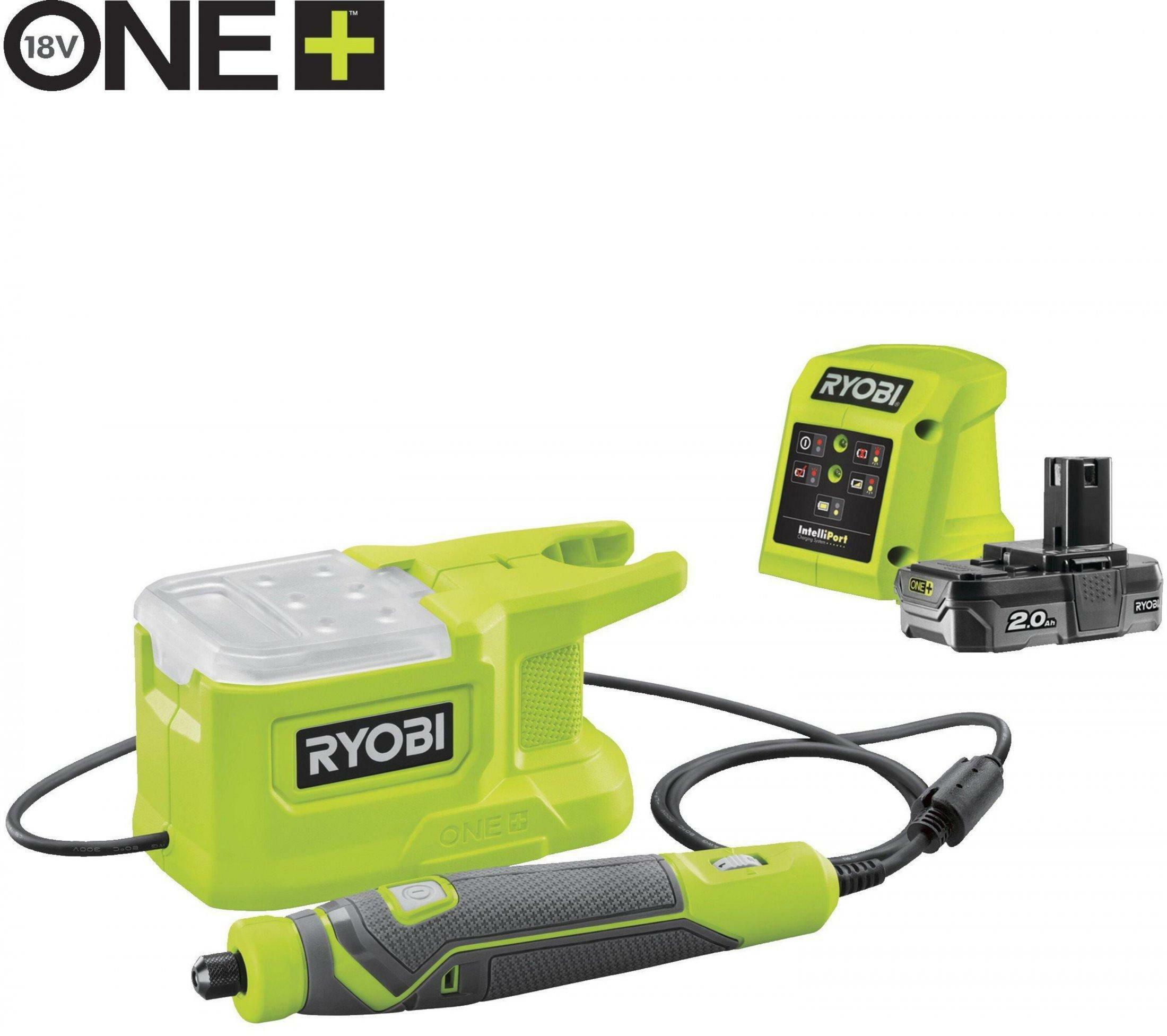 RYOBI RRT18-120GA15 18V ONE+ cordless rotary tool with 15-piece ...