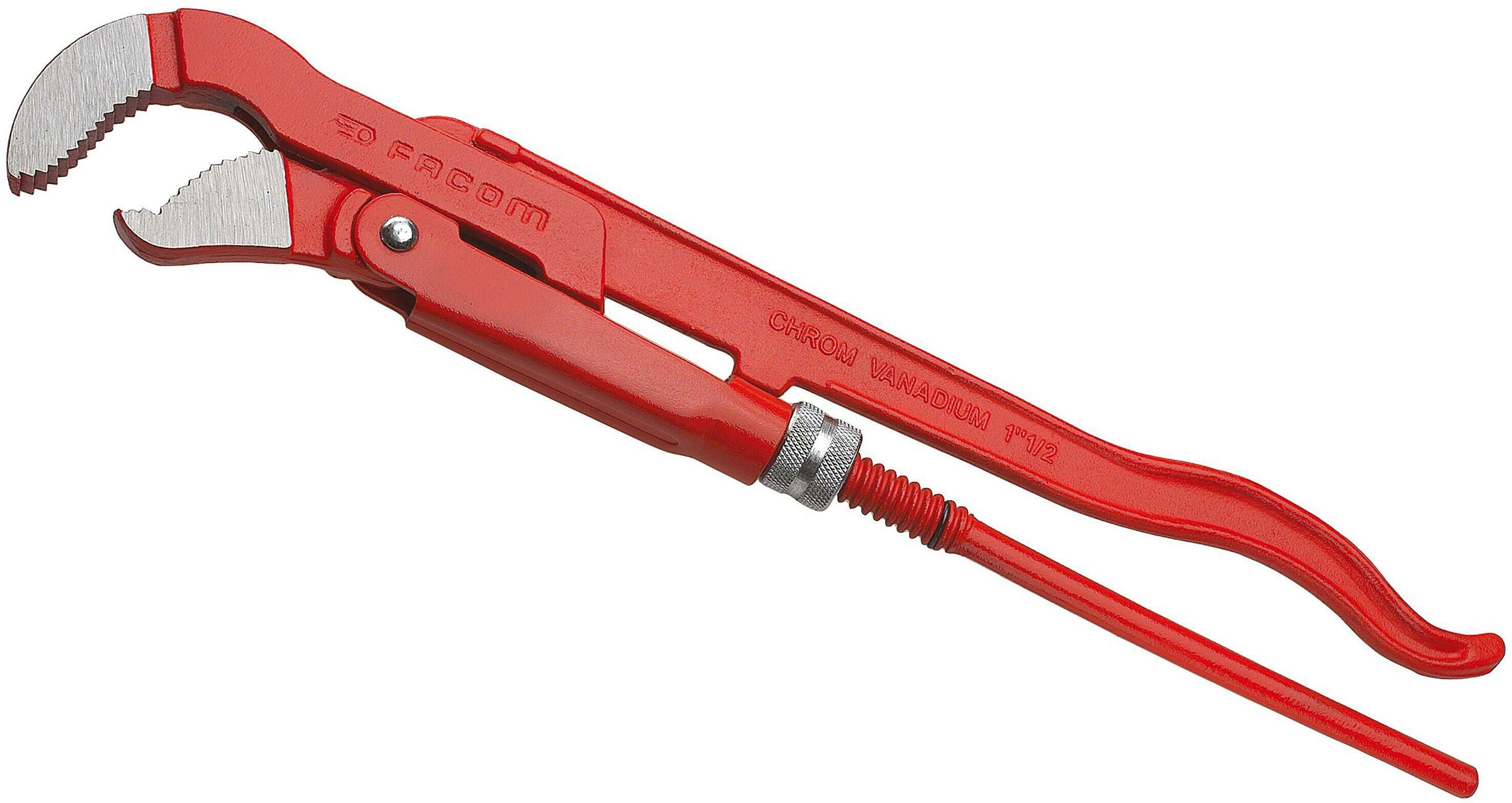 FACOM 121A.2P pipe wrench s-vertical 45° swedish | Klium