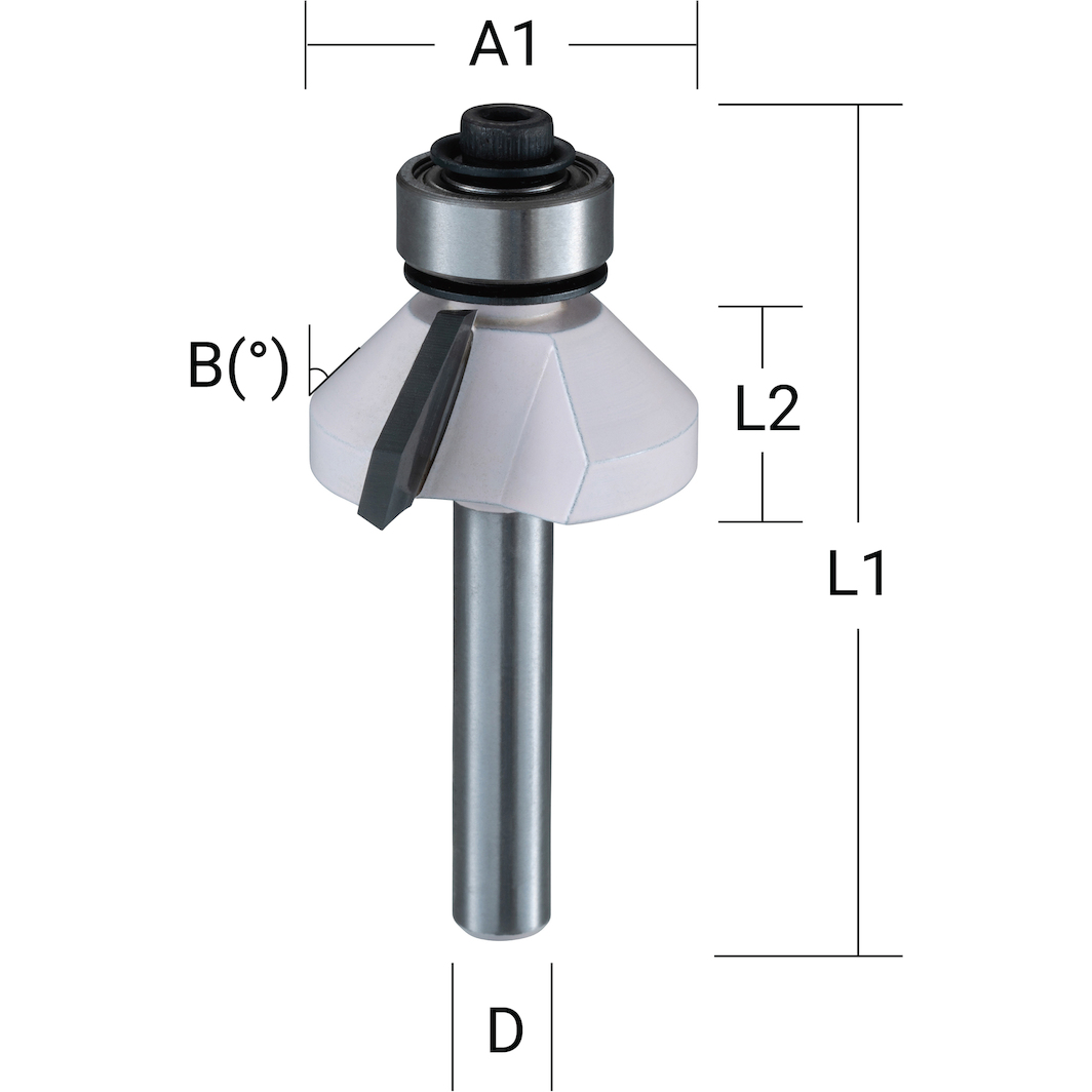 MAKITA D-48664 chamfer cutter 22.2 x 12.7 mm | Klium
