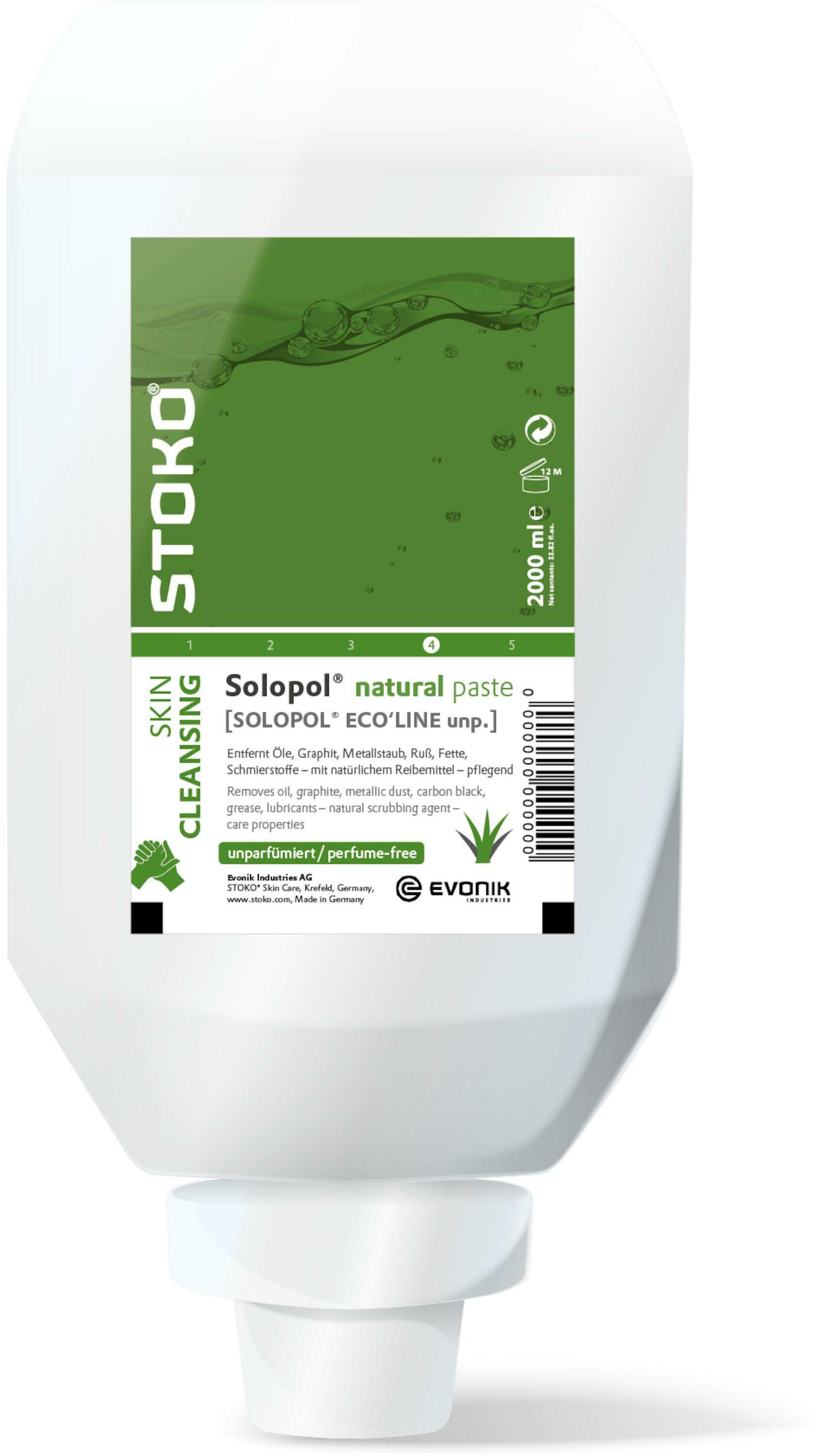 DEB STOKO Solopol Natural nettoyant pour les mains sans parfum (2l ...