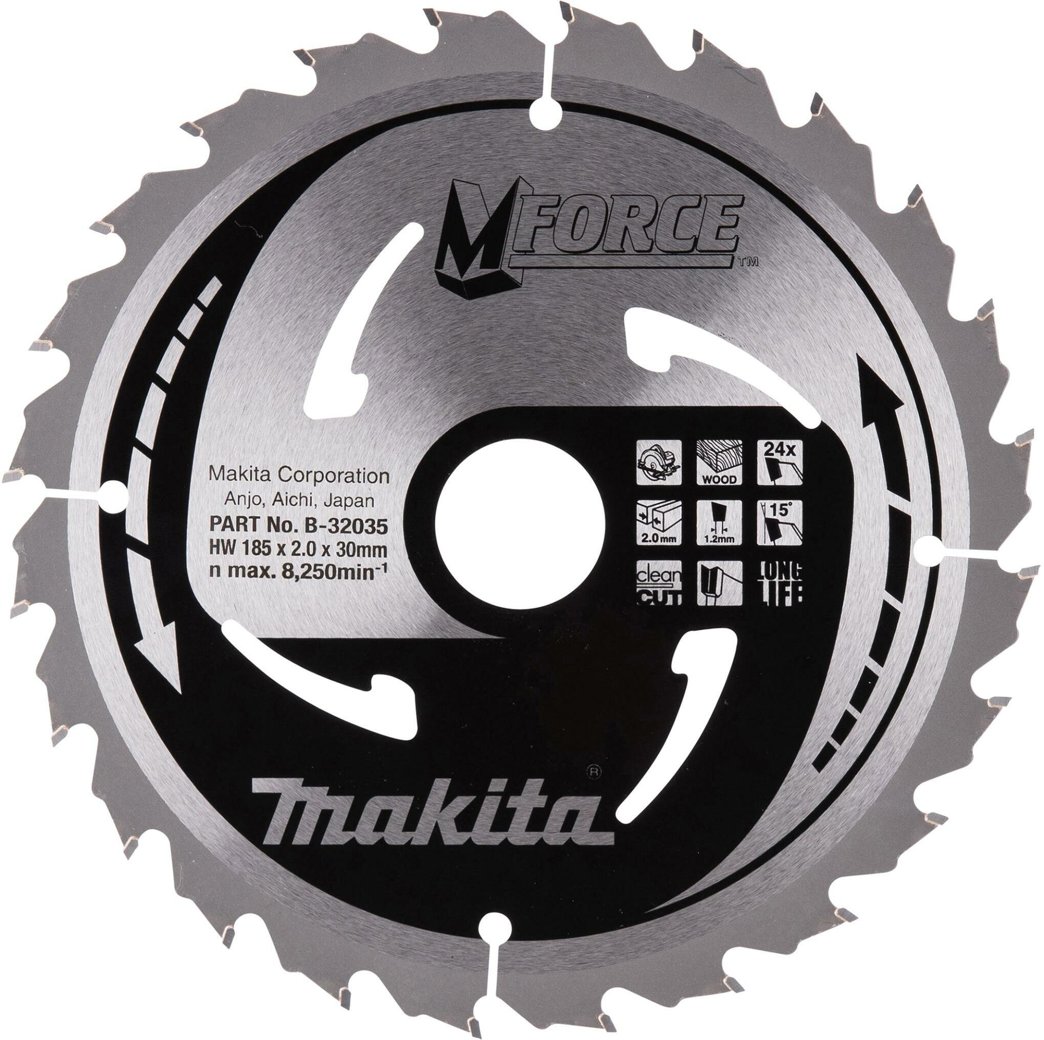 MAKITA B-32035 saw blade M-FORCE 185x30x24T | Klium