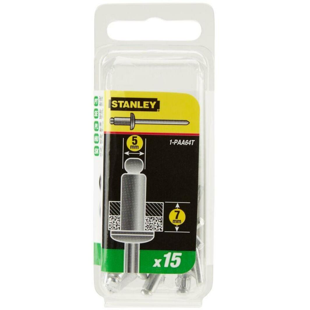 STANLEY 1-PAA64T pop rivets 5x7mm (15 pcs) | Klium