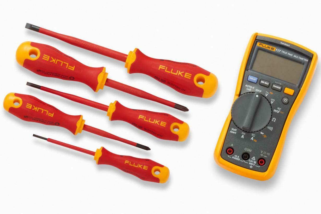 FLUKE IB117M multimeter for electricians + 5 insulated screwdrivers ...