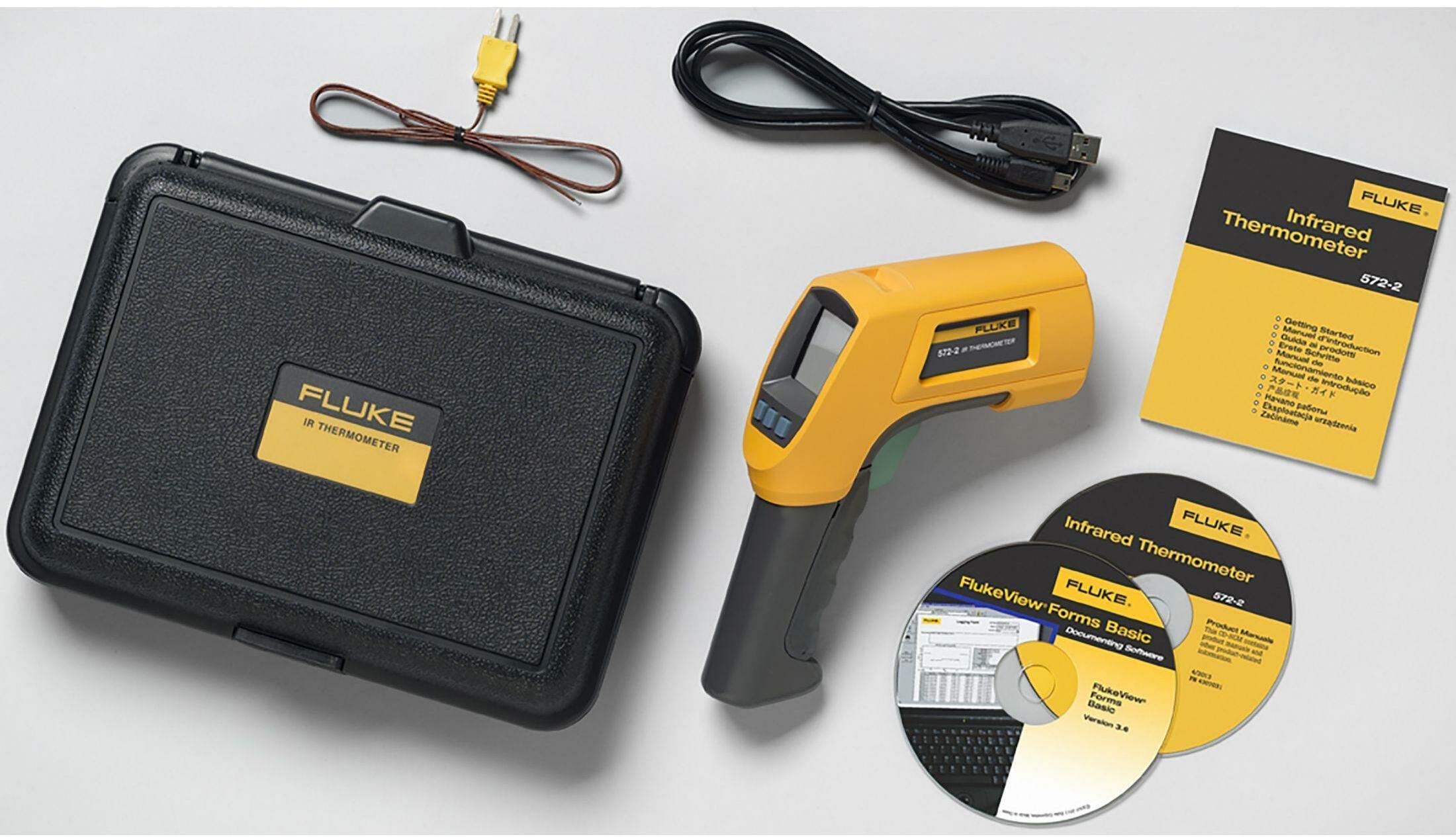 FLUKE 572-2 handheld infrared thermometer for high temperatures ...