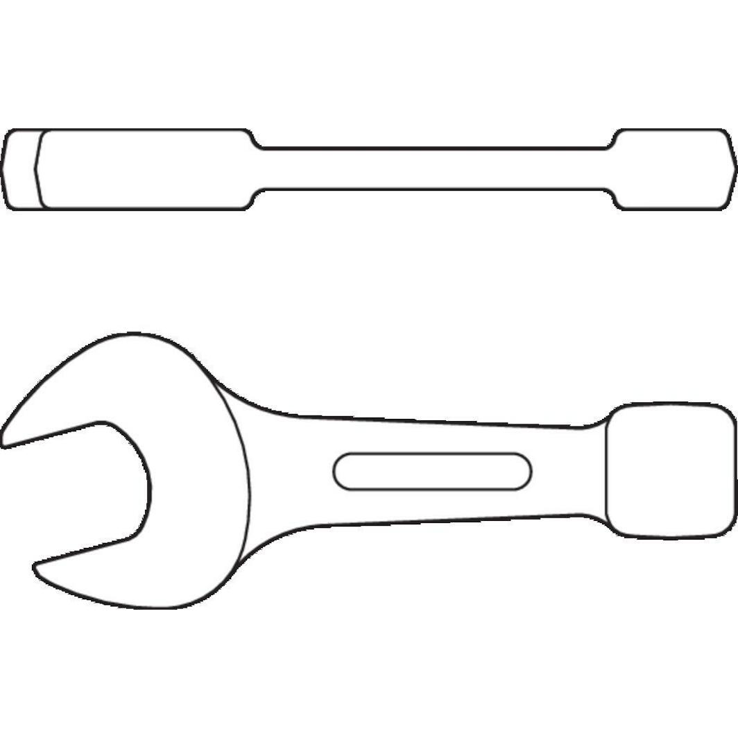 GEDORE 133 46 open-end spanner 46 mm - 6400690 | Klium