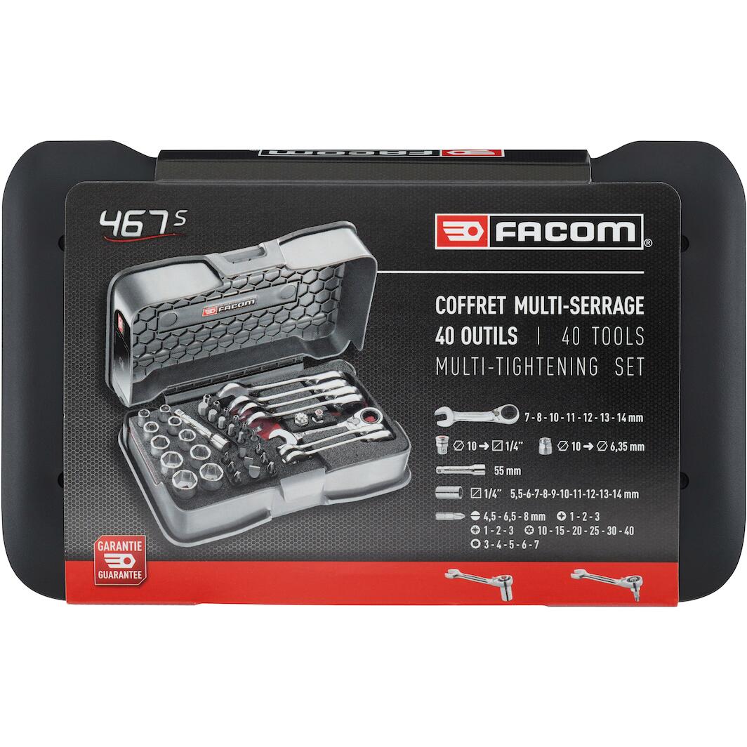 FACOM 467BS.BOXPB compact multi-service set tightening and loosening 1/ ...