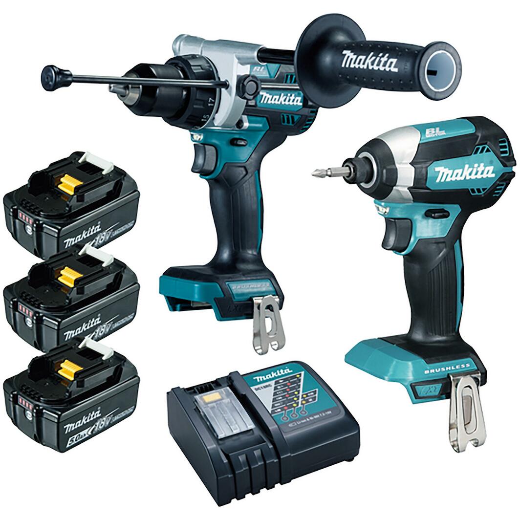 MAKITA DLX2418TJ 18V LXT cordless machine kit DHP486 + DTD153 in MAKPAC ...